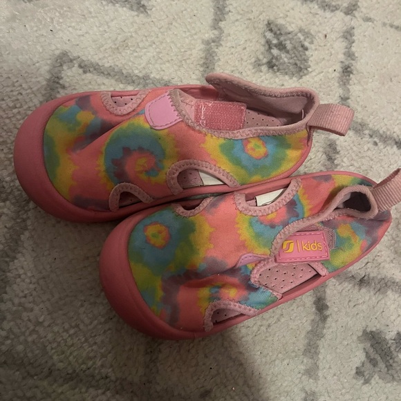Shoes | Colorful Kids Shoes With Pink And Multicolor Design | Poshmark